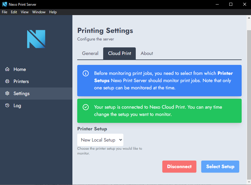 Nexo Print Server — Marketplace